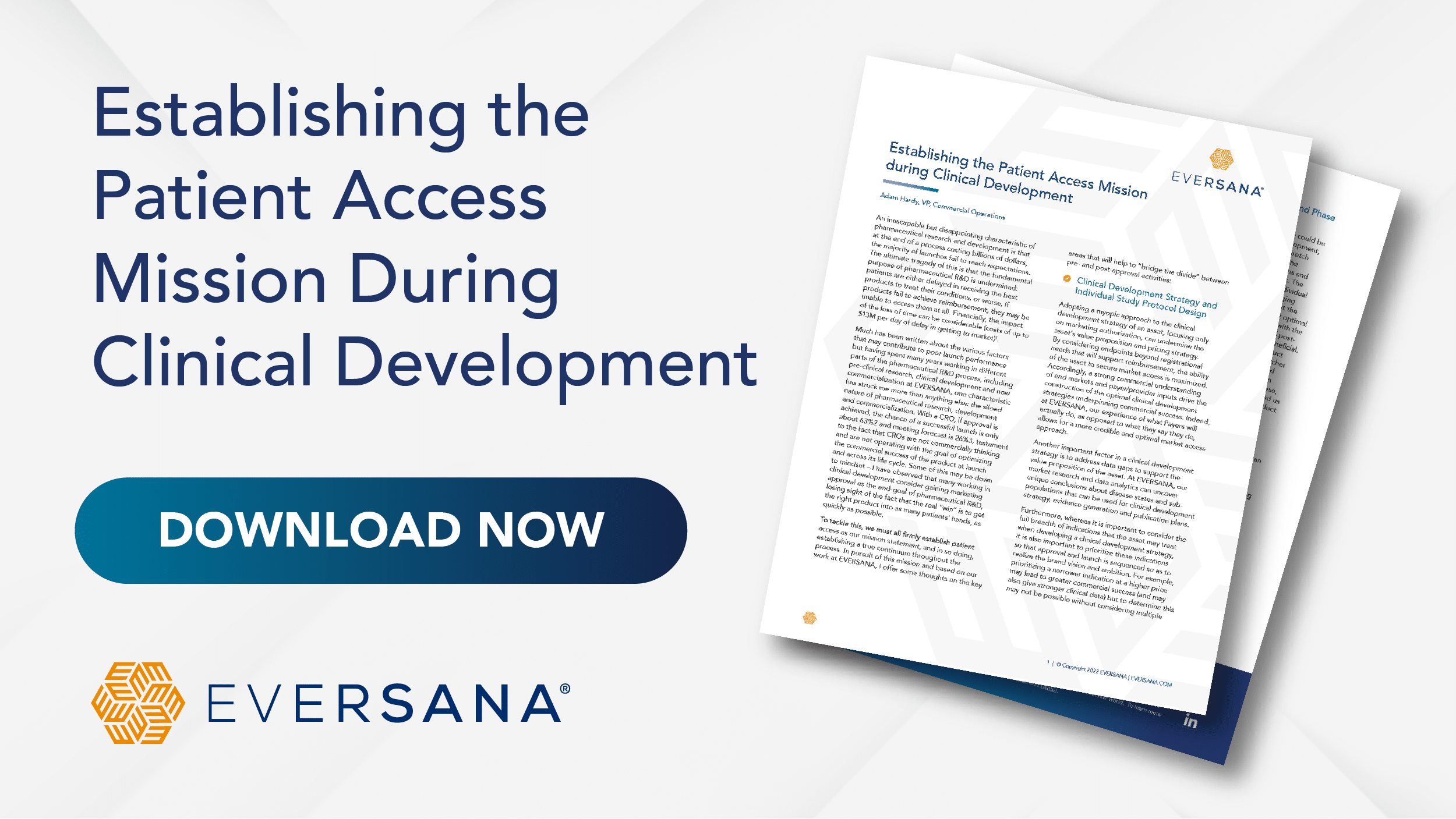 Establishing the Patient Access Mission During Clinical Development | EVERSANA