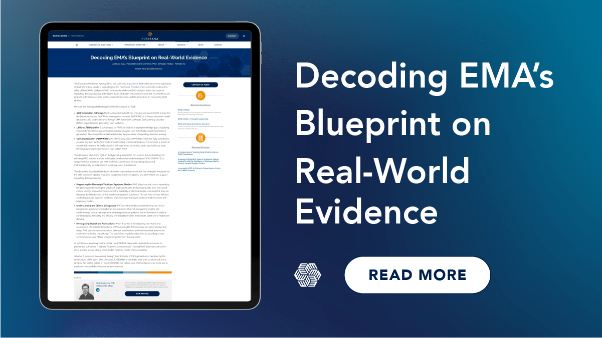 Decoding EMA’s Blueprint on Real-World Evidence | EVERSANA Decoding EMA’s Blueprint on Real-World Evidence | EVERSANA