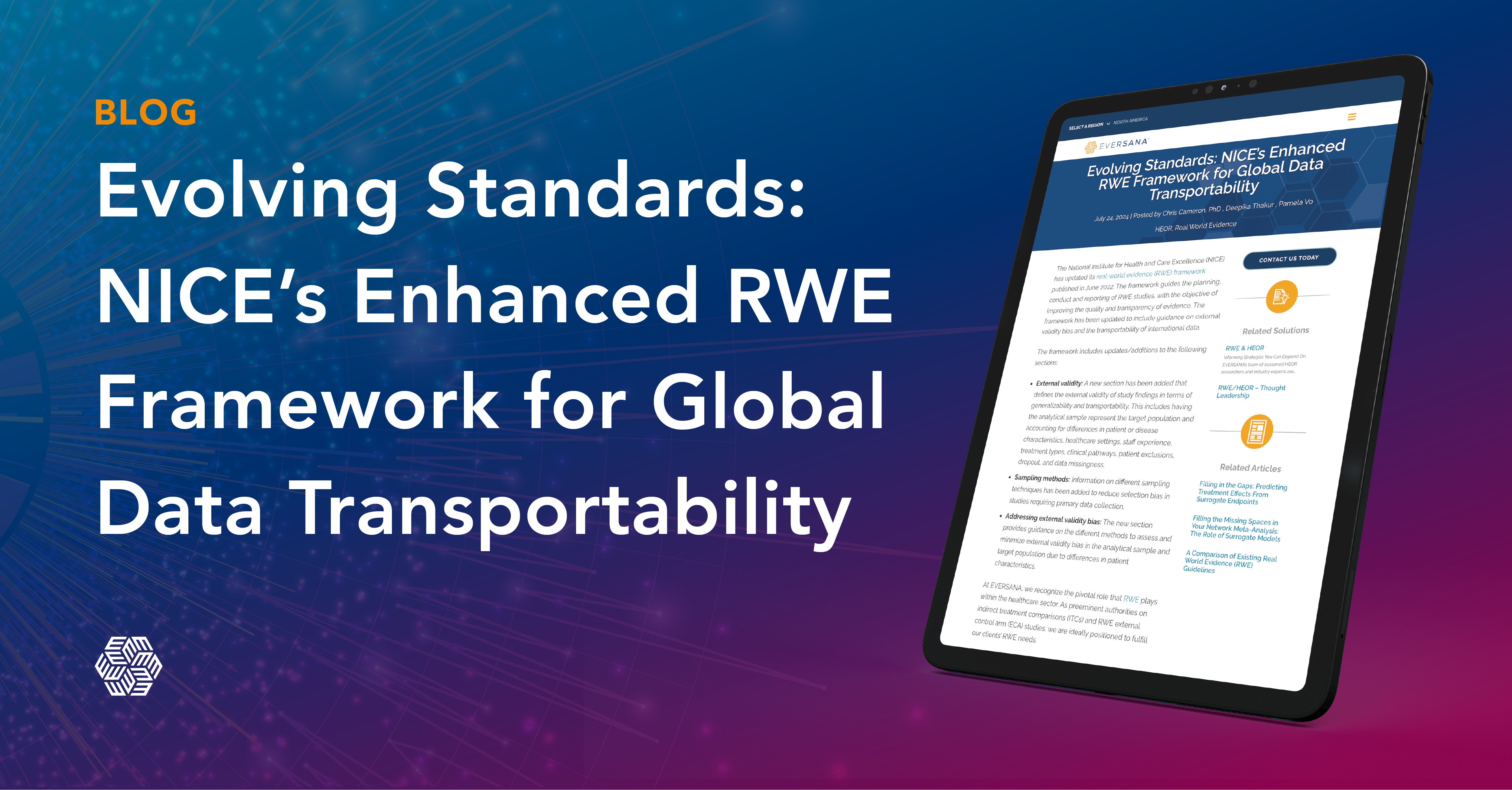 Evolving Standards: NICE’s Enhanced RWE Framework for Global Data ...